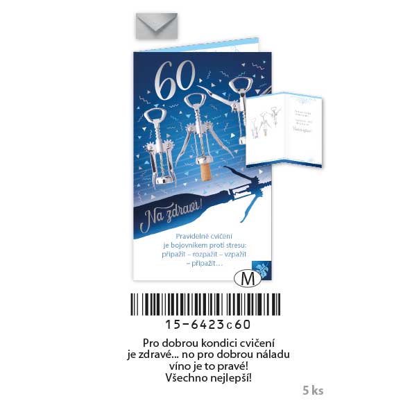 15-6423 nBlahopřání gratulační CZ/60 | Argus CZ
